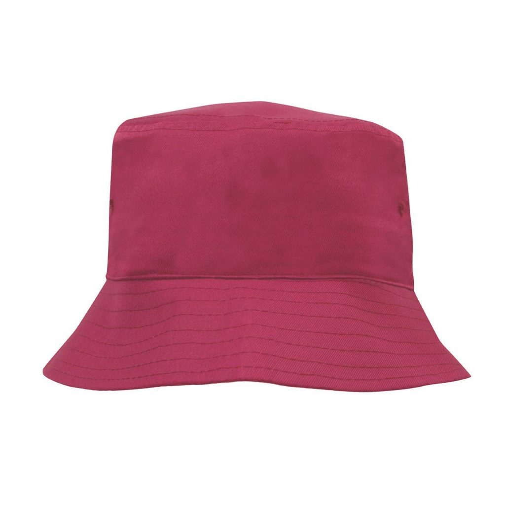 Bucket Hat Poly Twill Adjustable - School Sun Hats